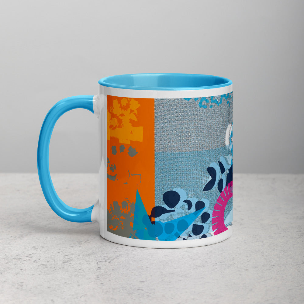 CMYK Cyan Mug with Color Interior - 11oz | Art Gifts by Julie Kanapaux ...